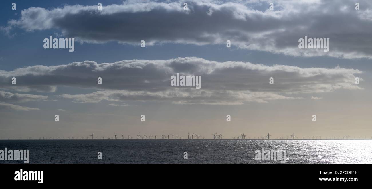 Walney Wind Farm, one of the biggest offshore windfarms in the world ...
