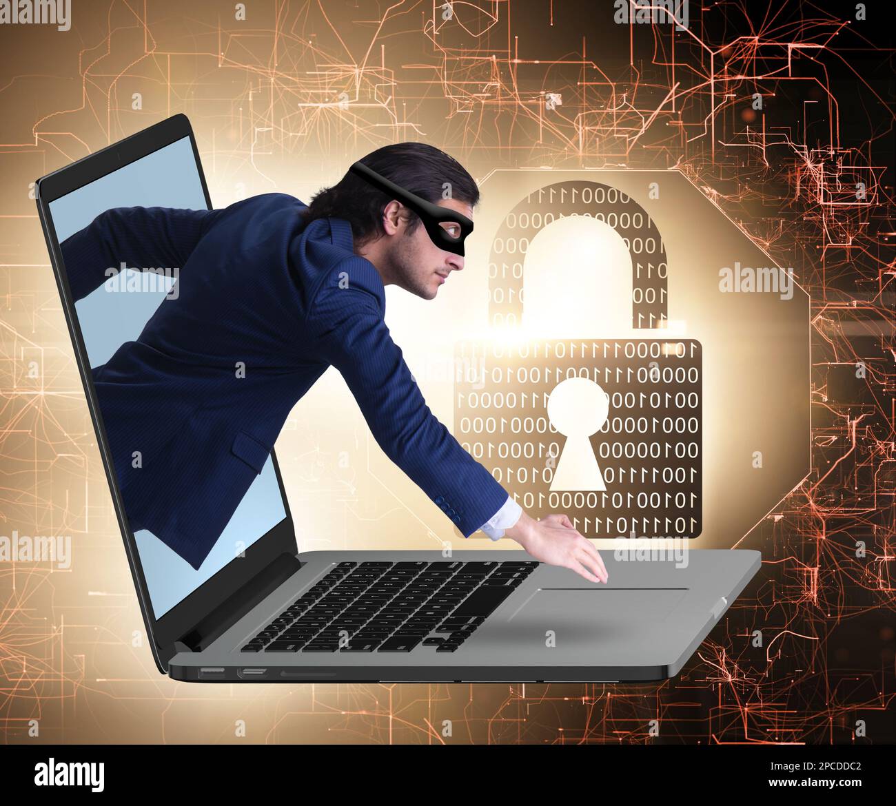 The hacker man trying to steal personal data Stock Photo - Alamy