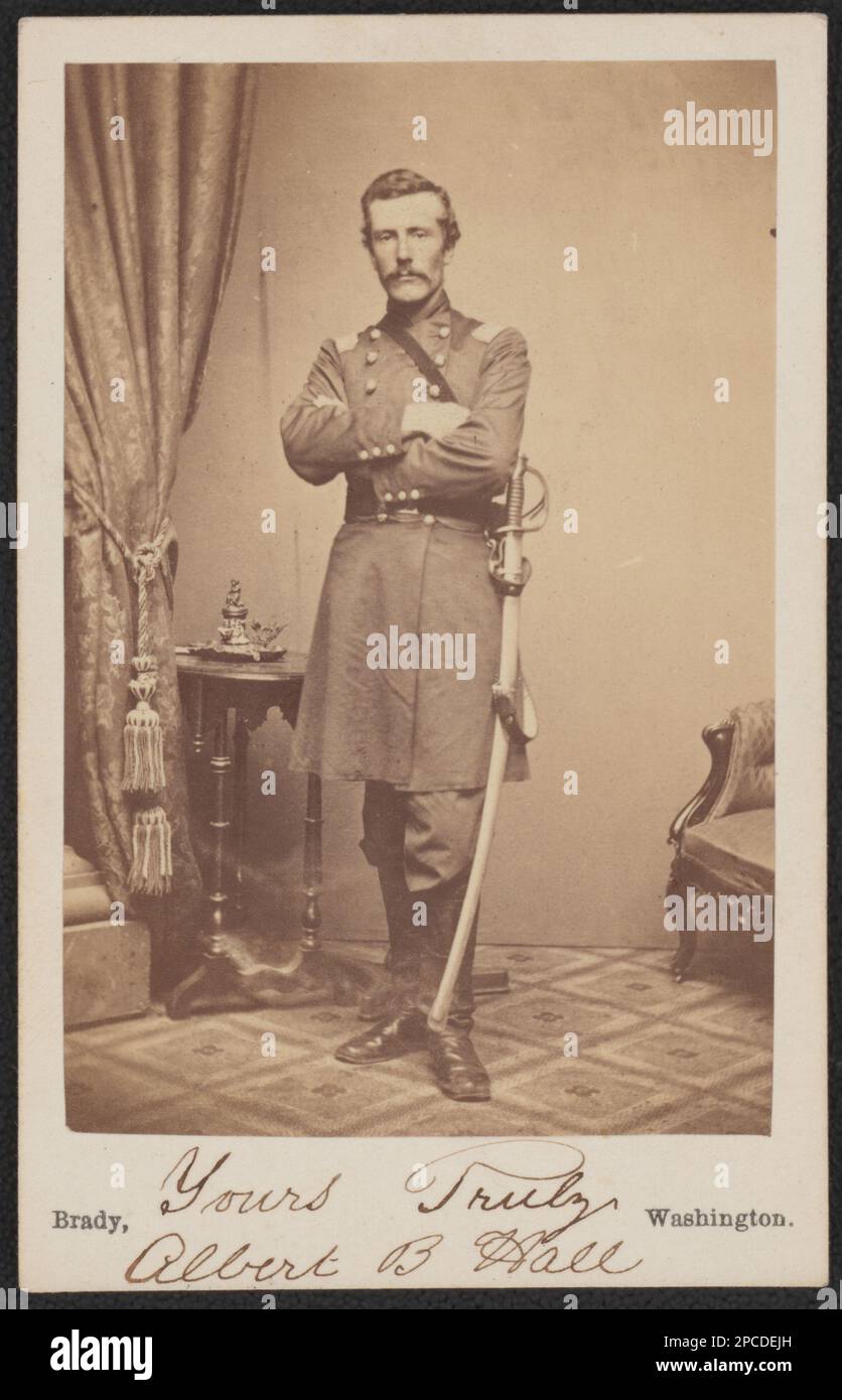 Adjutant Albert B. Hall of Co. B, 3rd Maine Infantry Regiment in ...