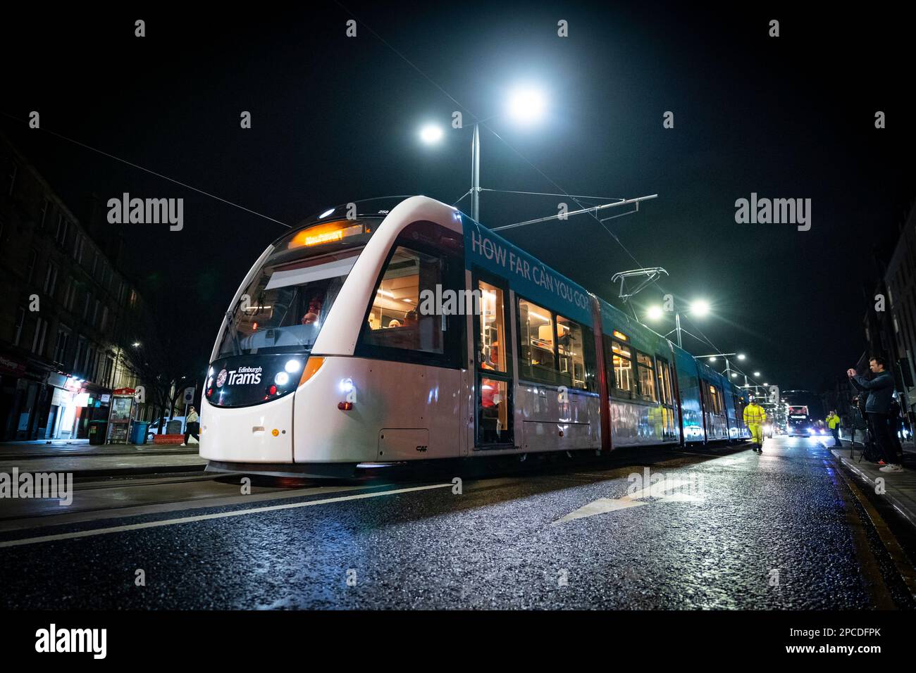 Edinburgh trams project hi-res stock photography and images - Alamy