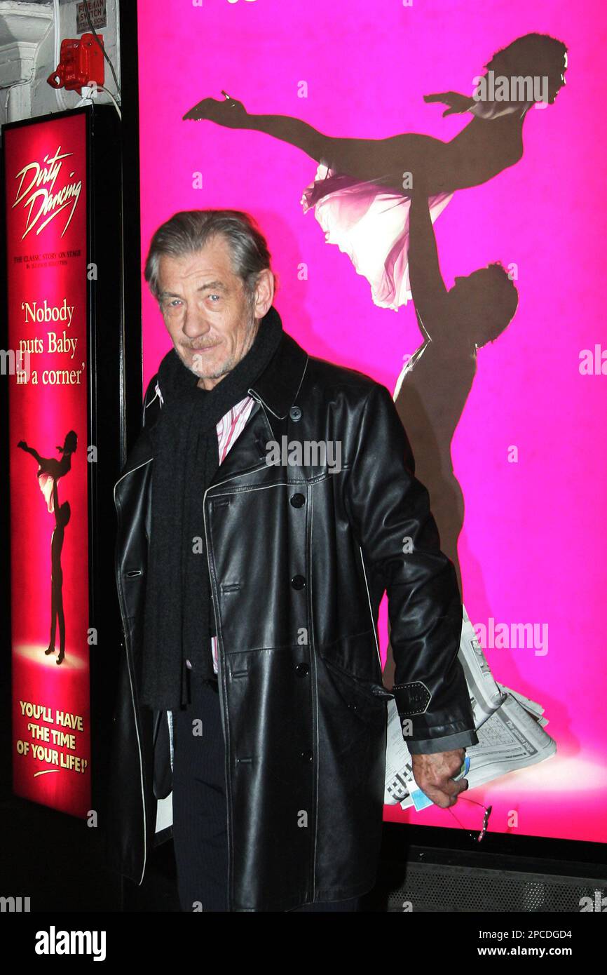 British actor Sir Ian McKellen arrives for the premiere of 'Dirty ...