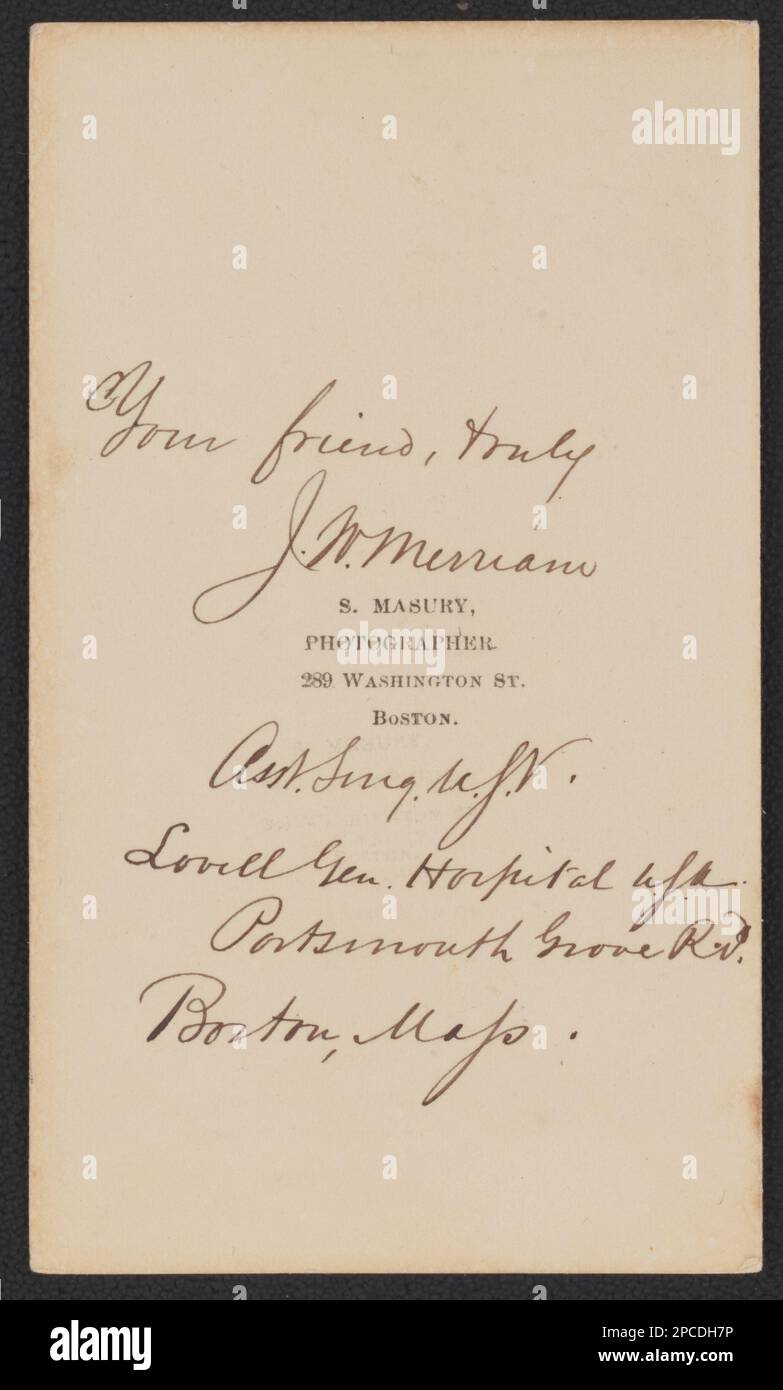 Captain Joseph Waite Merriam, 18th Massachusetts Infantry Regiment and ...