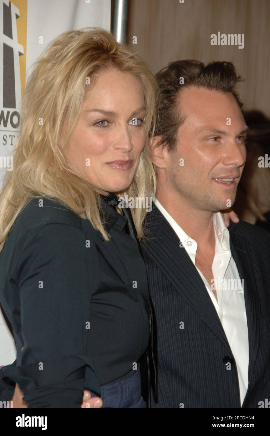 Sharon Stone and Christian Slater arrive for the 10th Annual Hollywood ...