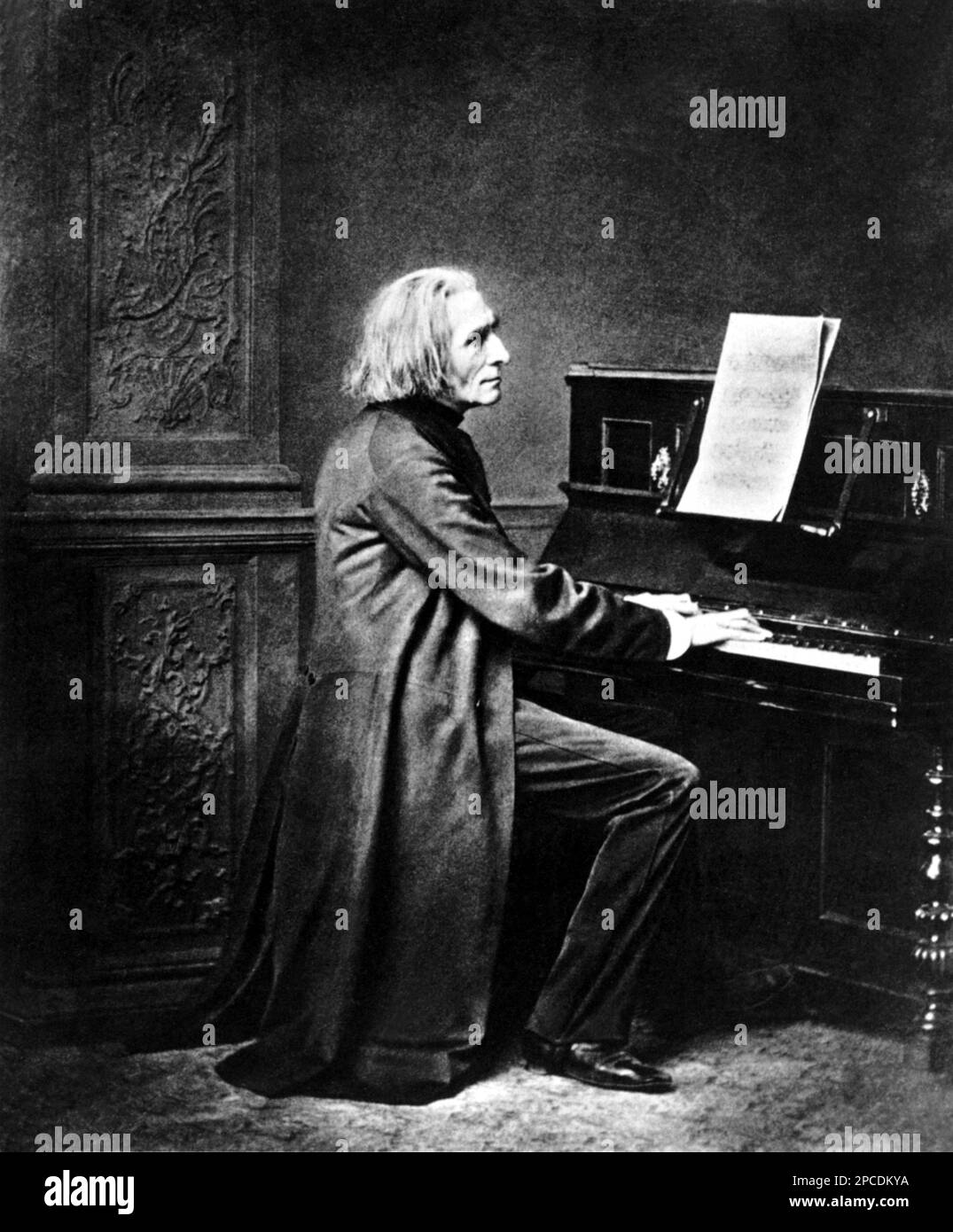 1880 ca , GERMANY : The hungarian music composer, pianist and orchestra ...