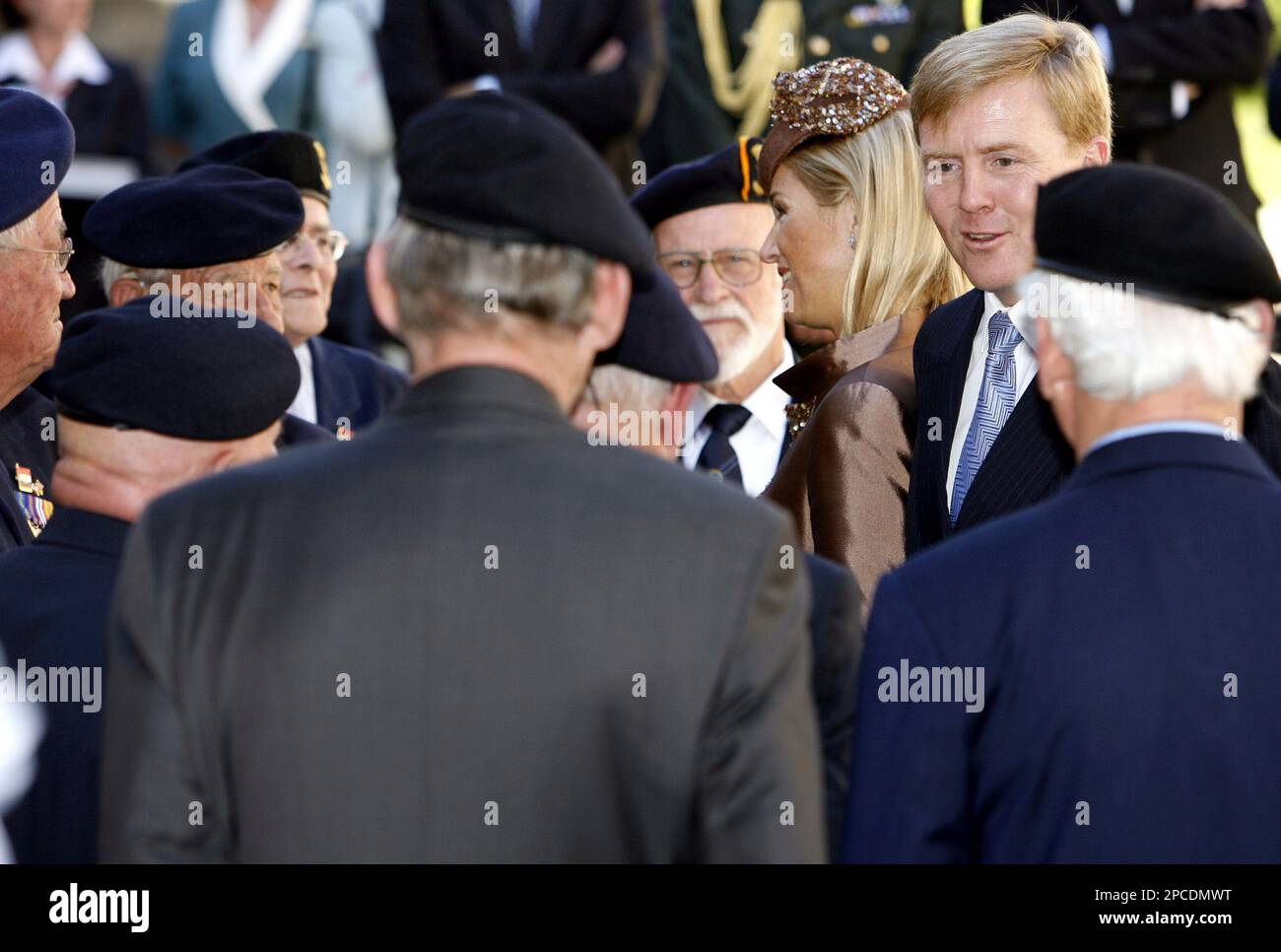 The Dutch royal couple Crown Prince Willem Alexander of Orange, right ...