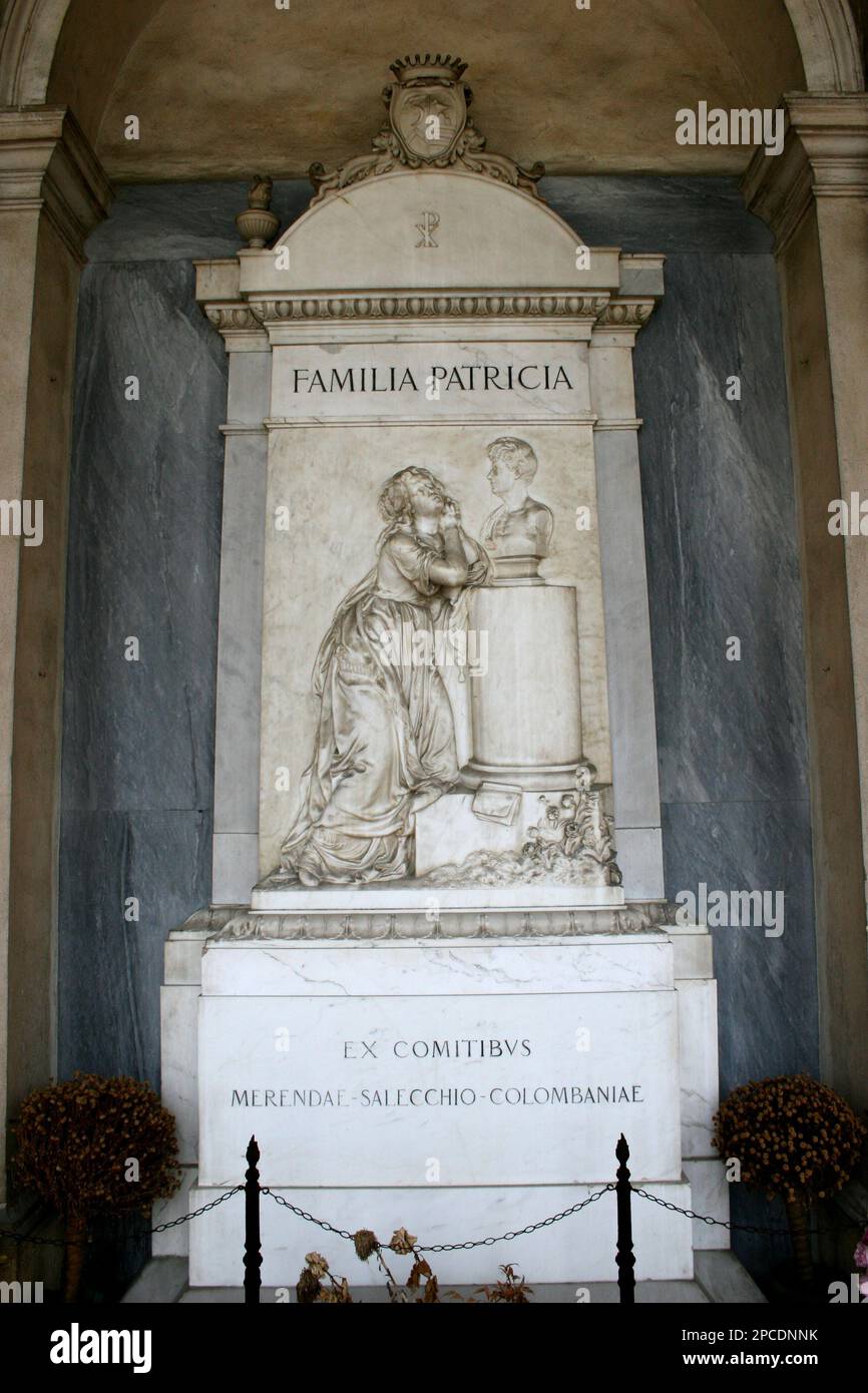 Forlì , ITALY : The italian family of Counts MERENDA SALECCHIO ...