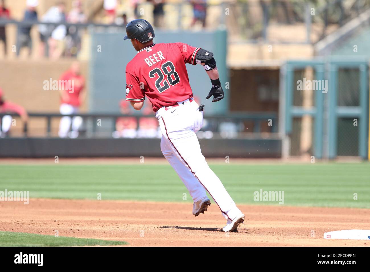 SCOTTSDALE, AZ - MARCH 12: Arizona Diamondbacks first baseman Seth Beer ...