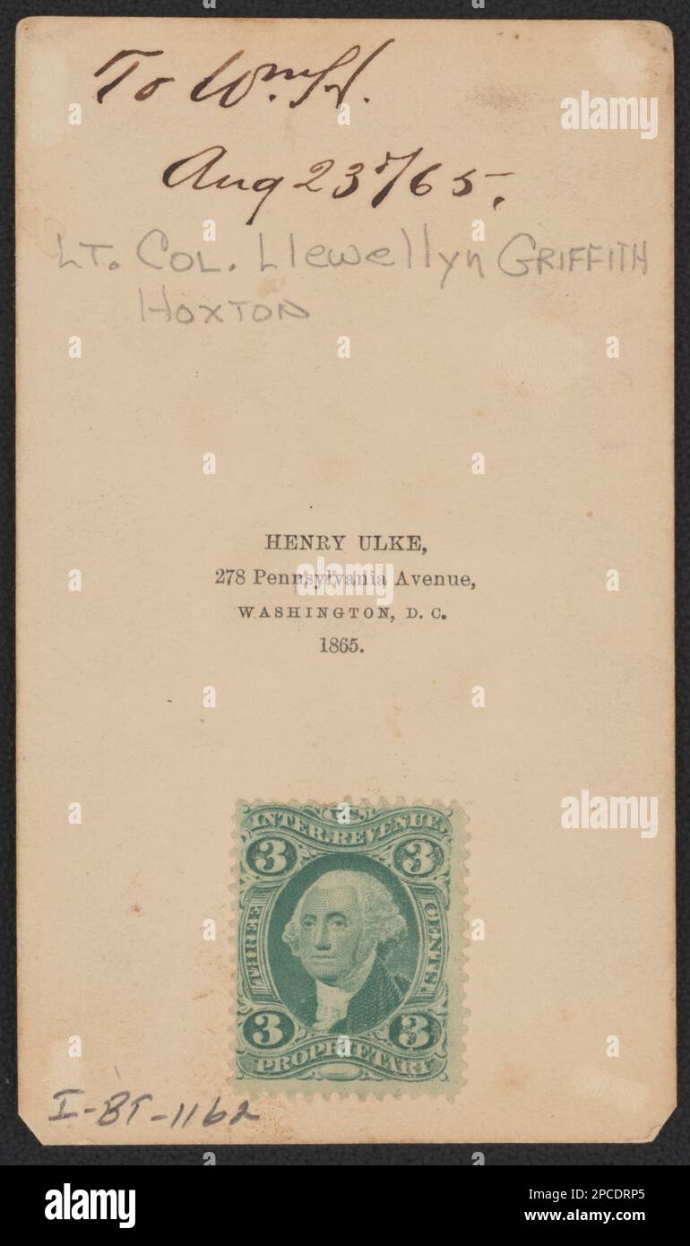 Lieutenant Colonel Llewellyn Griffith Hoxton of the Confederate States ...