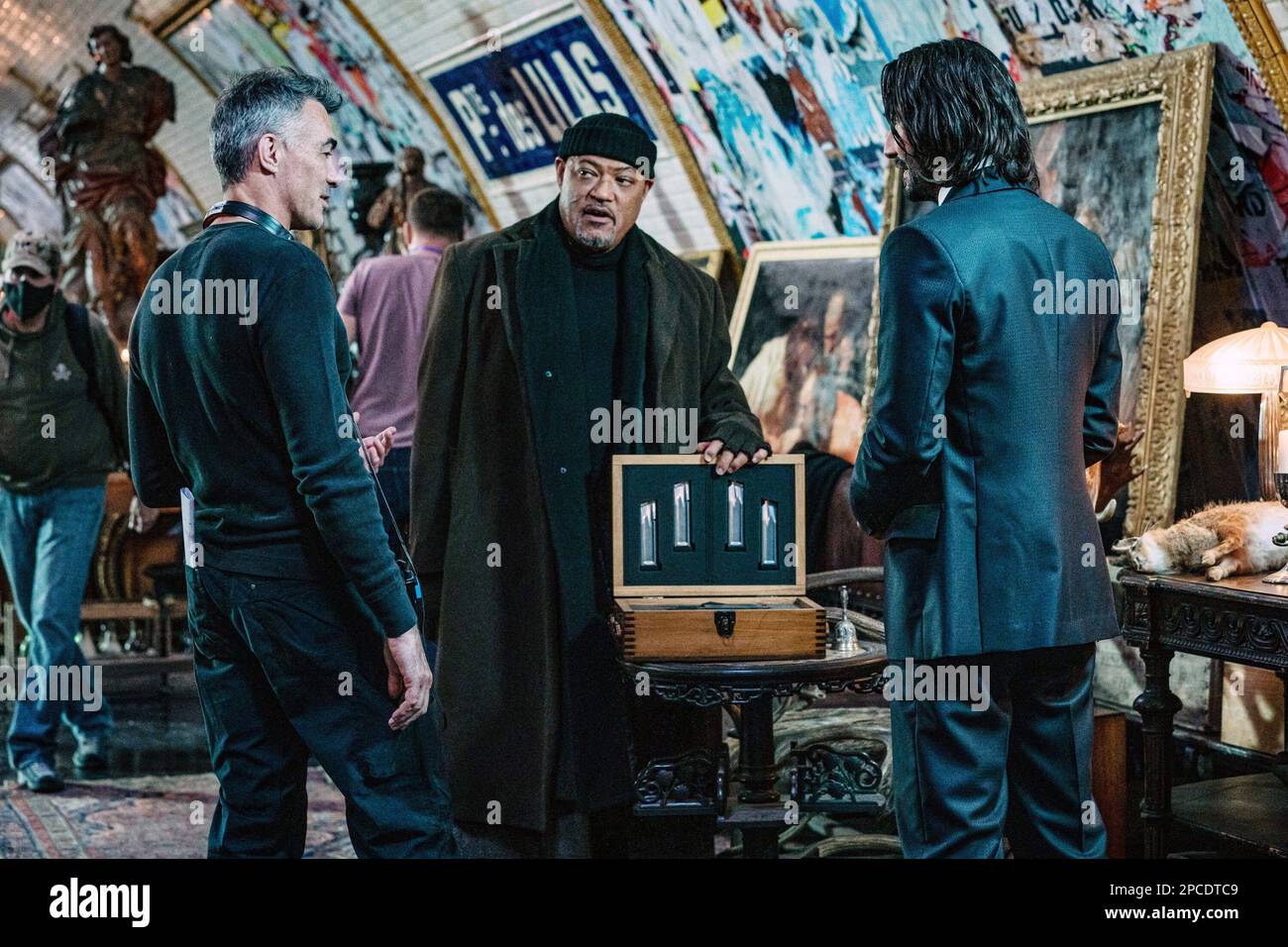 JOHN WICK: CHAPTER 4, director Chad Stahelski, Laurence Fishburne ...