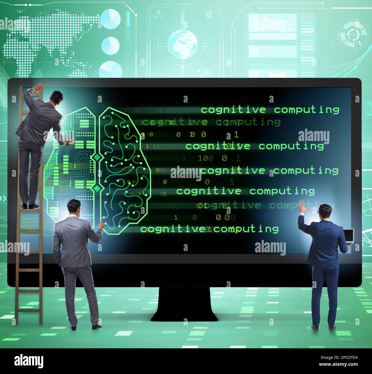 The cognitive computing and machine learning concept Stock Photo - Alamy