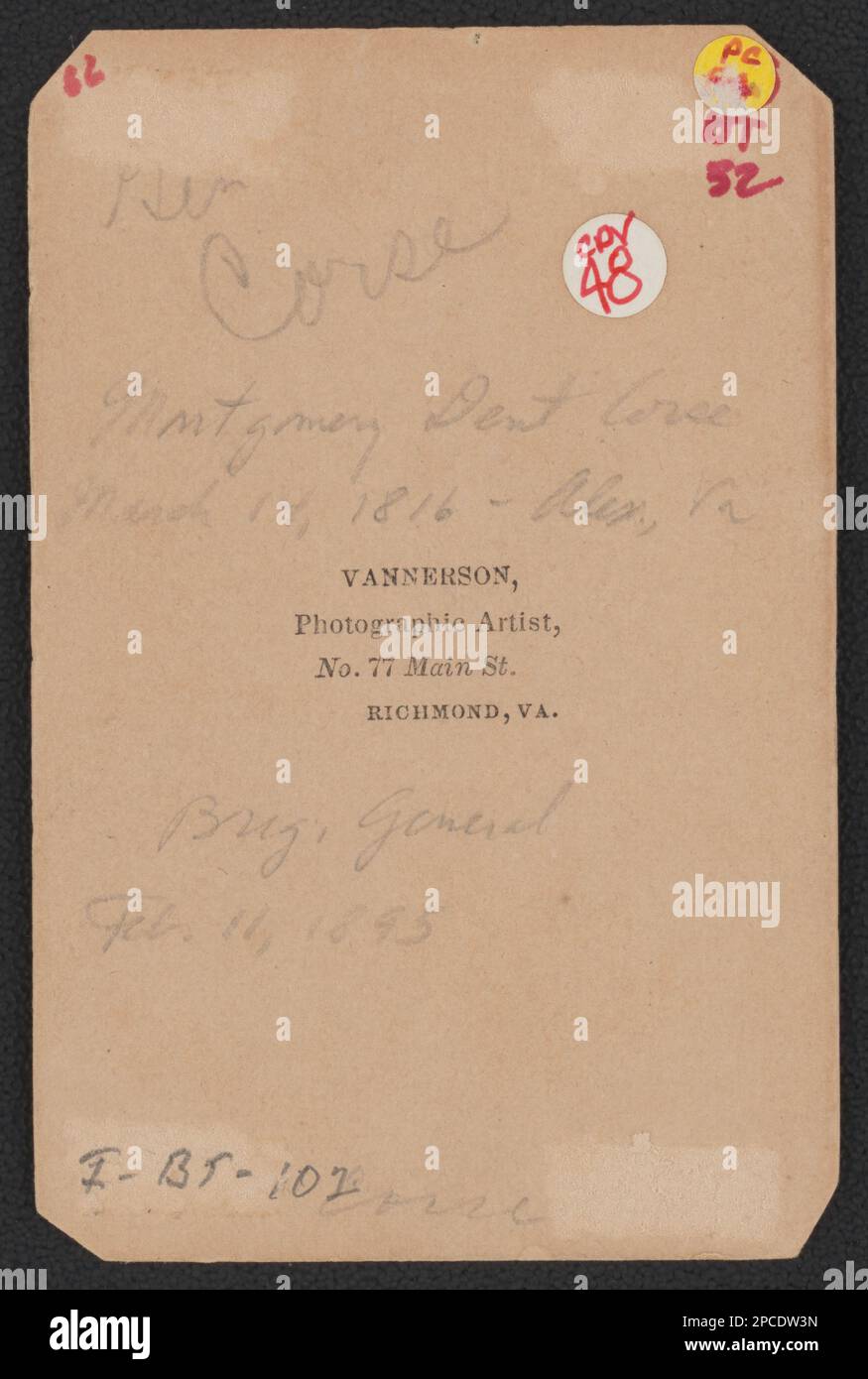 Brigadier General Montgomery Dent Corse of the 17th Virginia Infantry ...