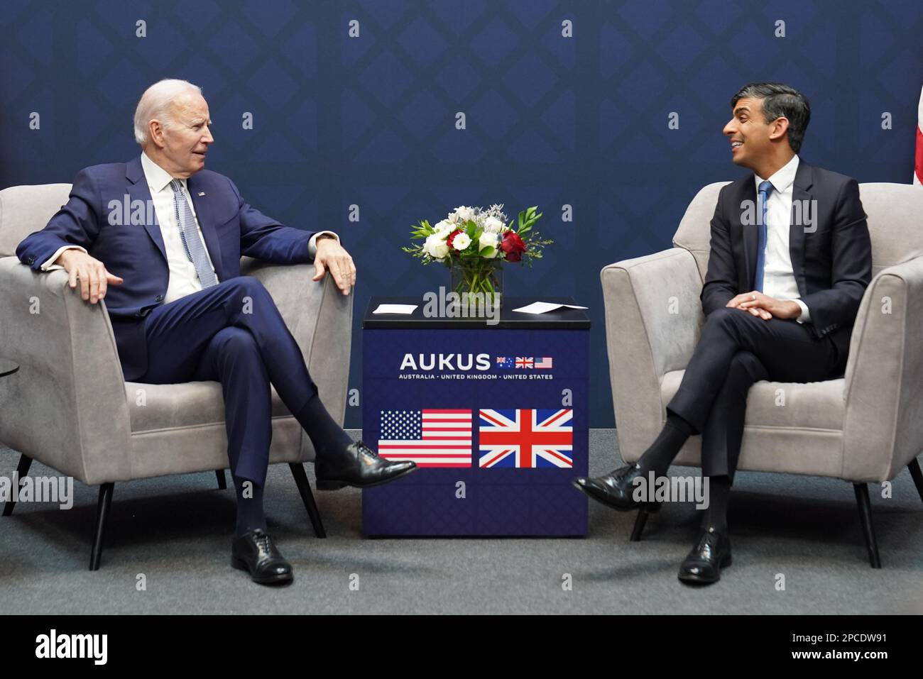 Prime Minister Rishi Sunak during bilateral talks with US President Joe ...