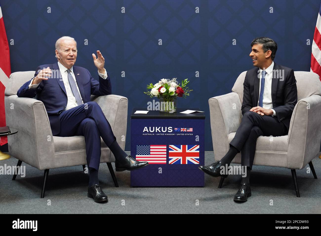 Prime Minister Rishi Sunak during bilateral talks with US President Joe ...