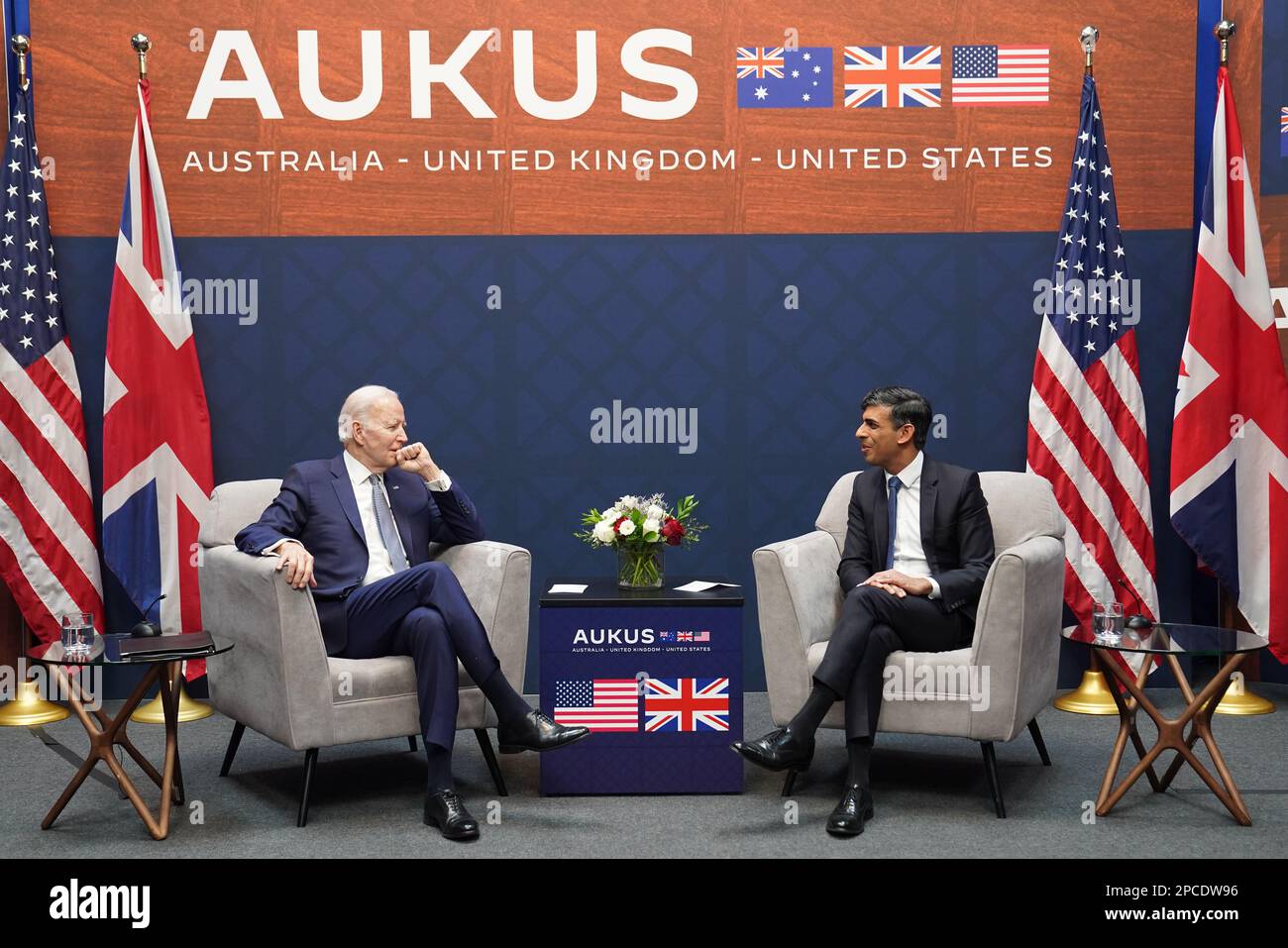 Prime Minister Rishi Sunak during bilateral talks with US President Joe ...