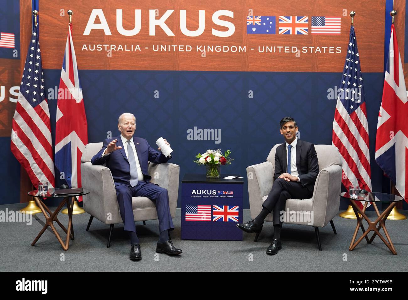 Prime Minister Rishi Sunak during bilateral talks with US President Joe ...