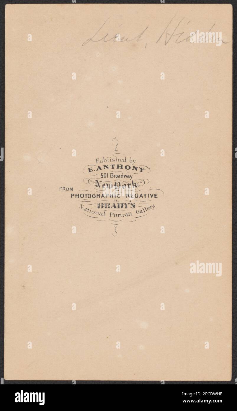 First Lieutenant Henry B. Hidden of Co. H, 1st New York Cavalry ...