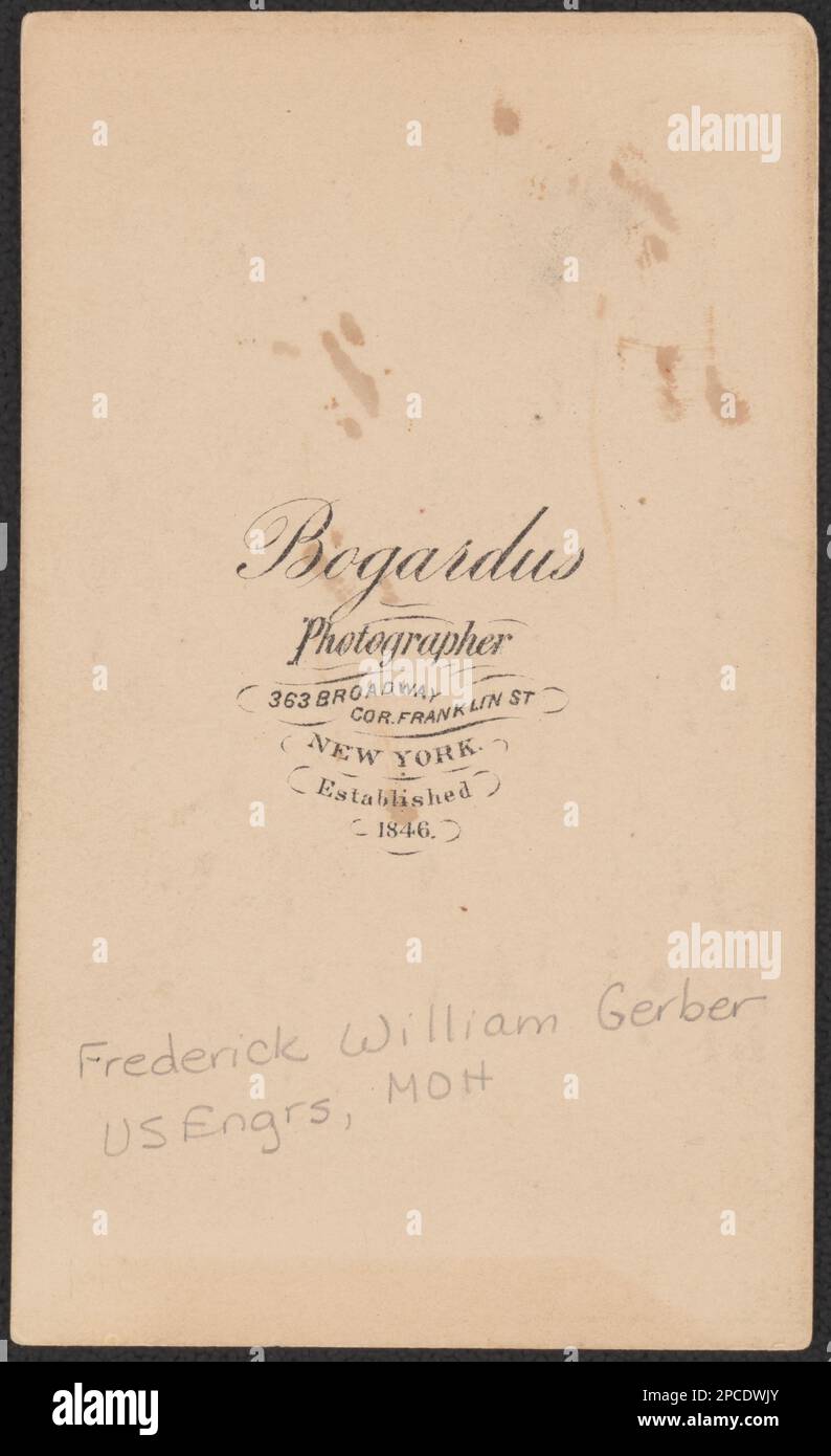 Sergeant Major Frederick W. Gerber of Co. A, 1st Regular Army Engineers ...