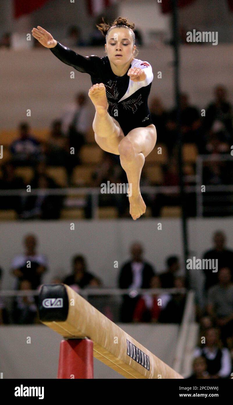Elyse Hopfner-Hibbs of Canada competes during the women's individual ...