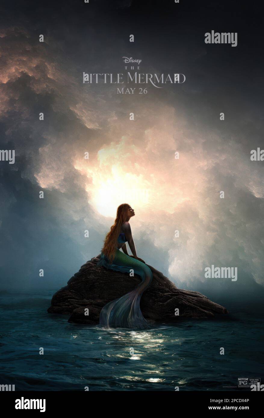 THE LITTLE MERMAID, US poster, Halle Bailey as Ariel, 2023. © Walt Disney Studios Motion ...