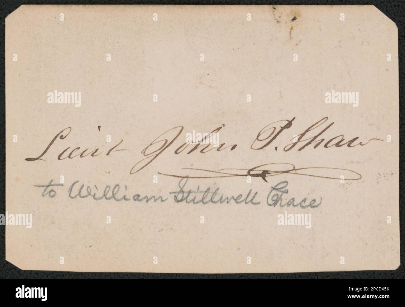 Captain John P. Shaw of 1st Rhode Island Infantry Regiment and Co. F ...