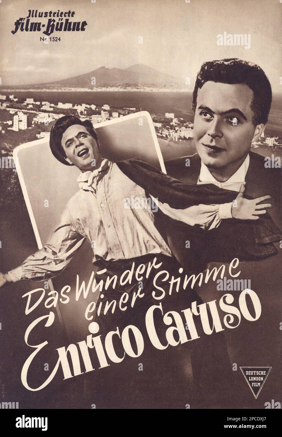 1951 , GERMANY : The german movie advertising flyer for the italian ...