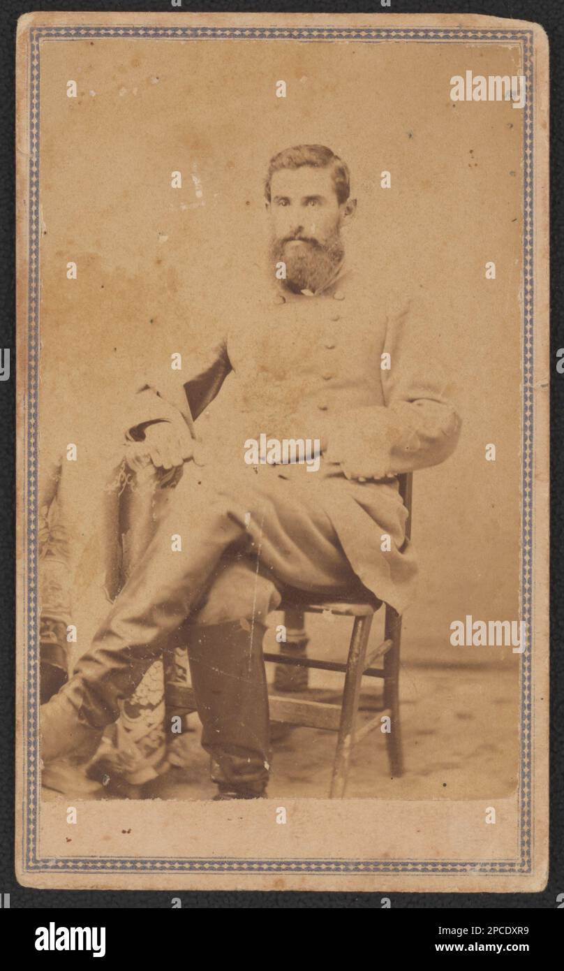 Unidentified officer in Confederate uniform. Liljenquist Family ...