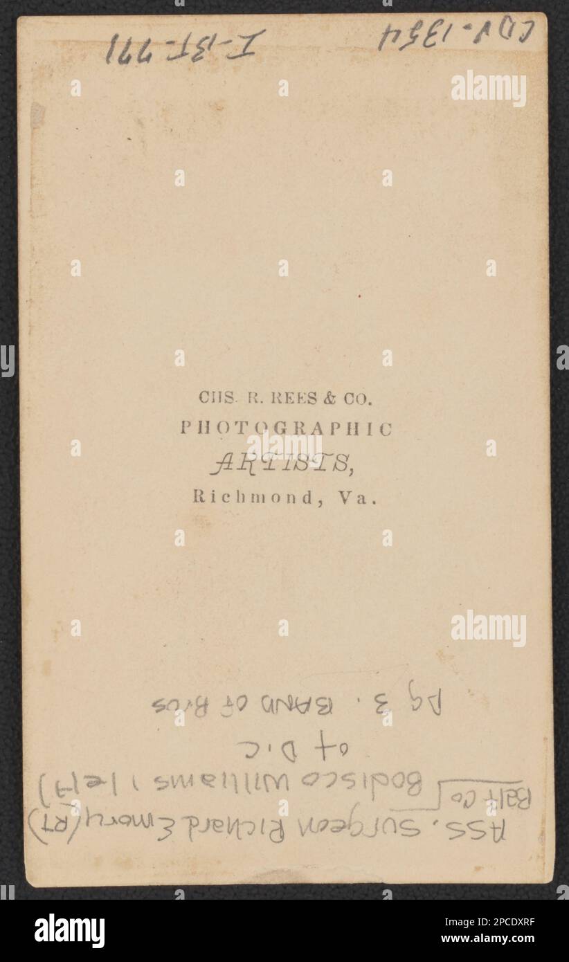 Assistant Surgeon Bodisco B. Williams, 34th North Carolina Infantry ...