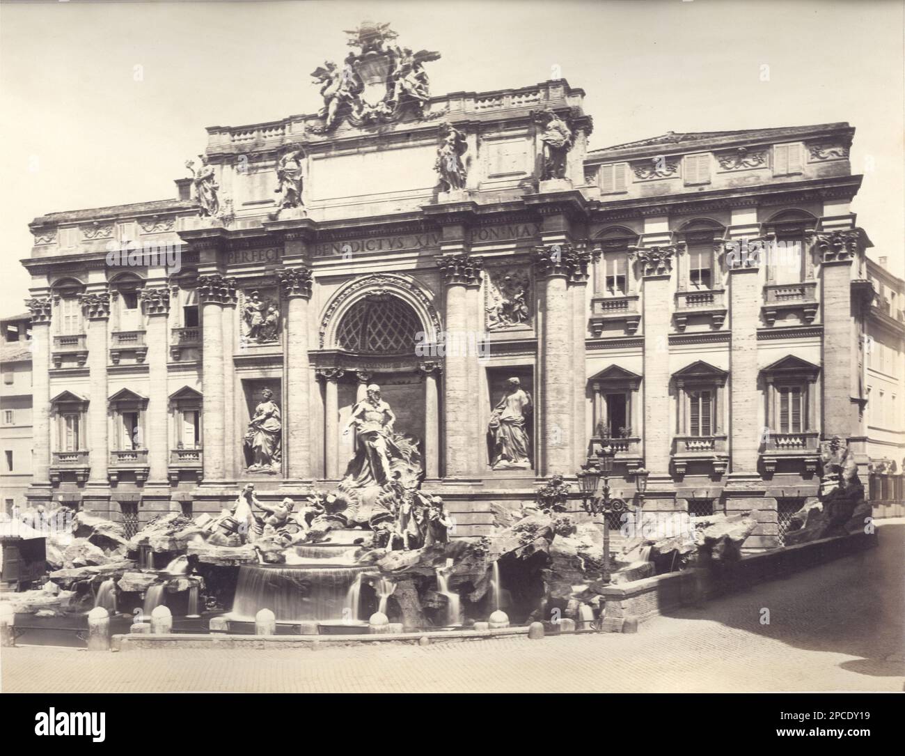 1895 ca. , ROMA , ITALY : The The Trevi Fountain (Italian: Fontana di Trevi ). Photo by ANDERSON ...