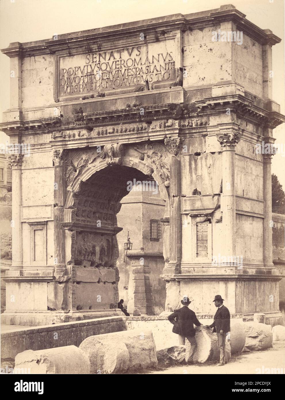 1870 ca. , ROMA , ITALY : The ARCO DI TITO ( Arch of TITUS ) . Photo ...