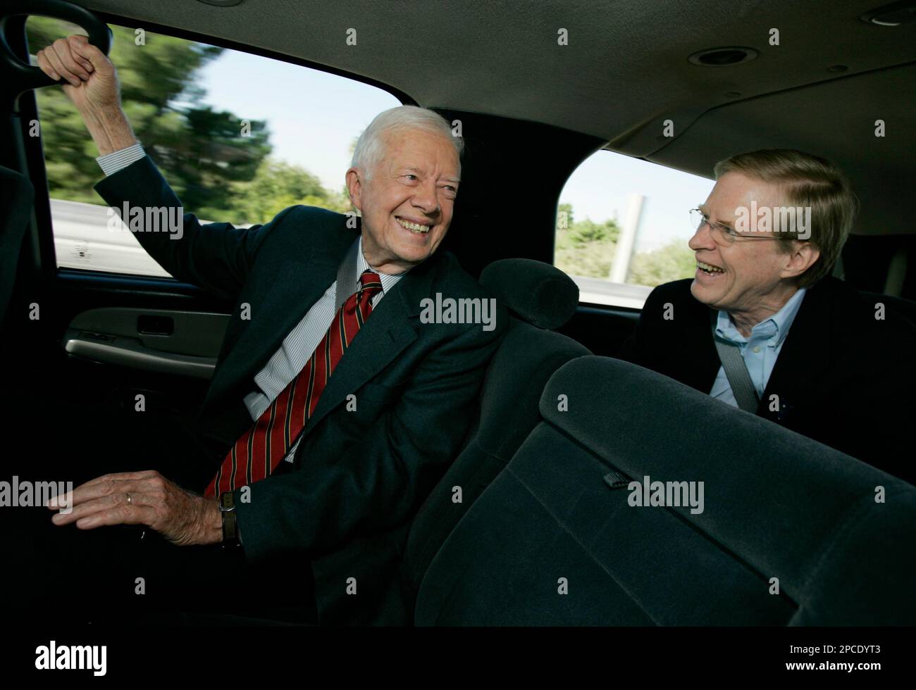 Former President Jimmy Carter, left, and his son Jack Carter ...