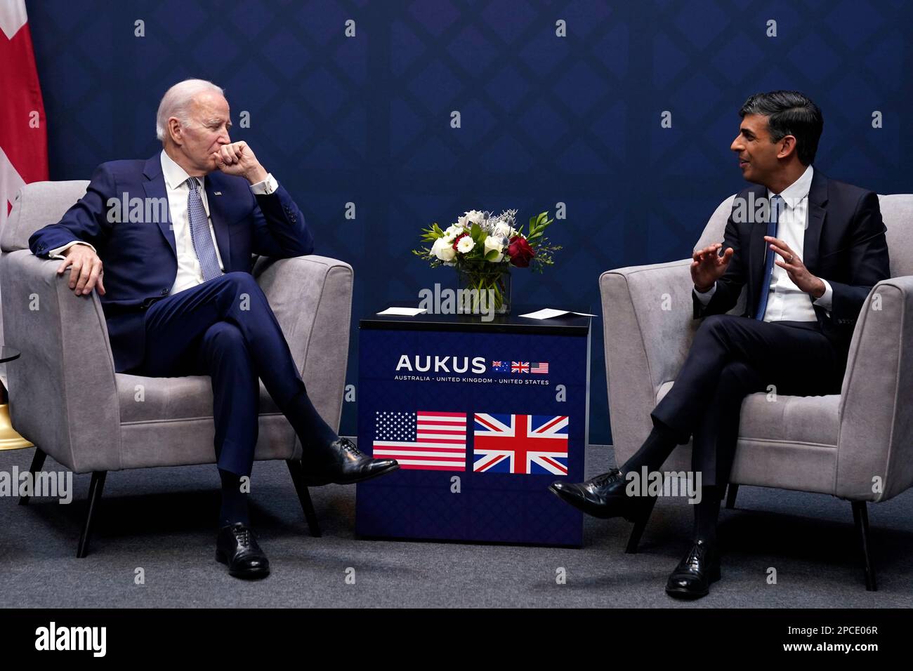 President Joe Biden meets British Prime Minister Rishi Sunak at Naval ...