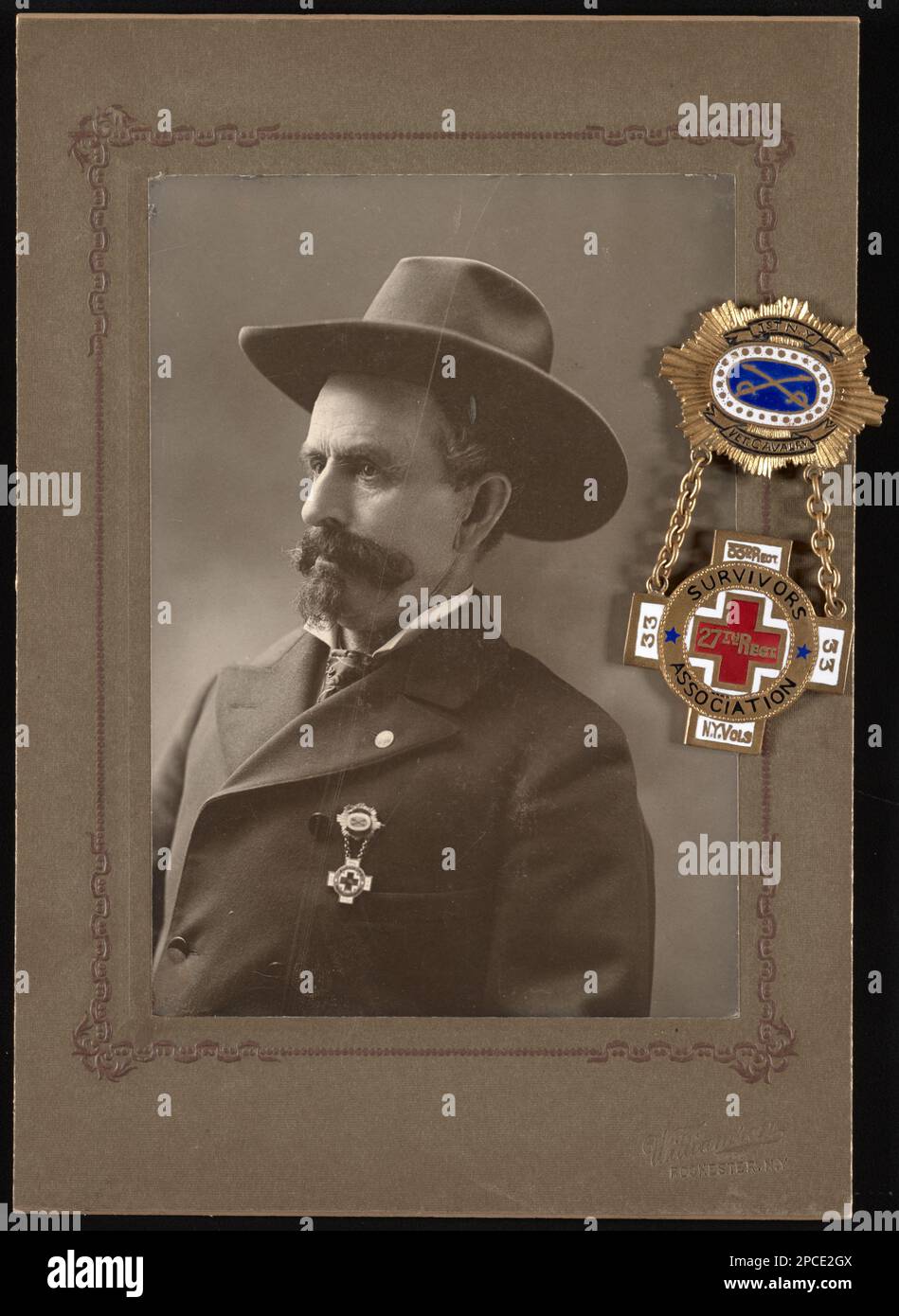 Civil War veteran Sergeant George S. Burke of 1st New York Light ...