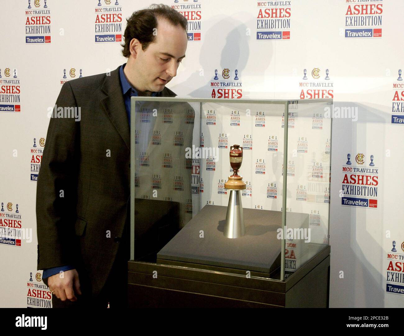The Marylebone Cricket Club (MCC) curator Adam Chadwick checks the ...