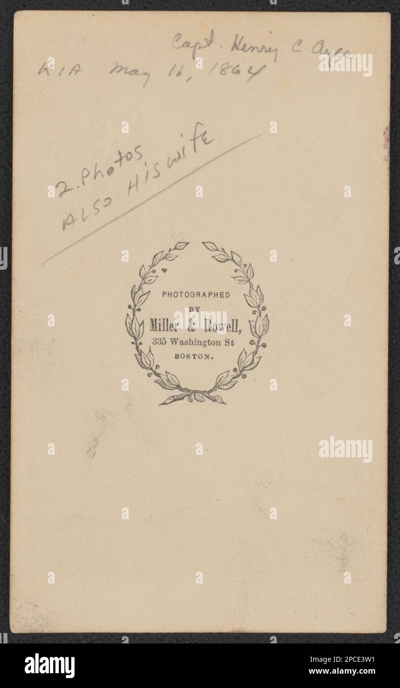 Captain Henry H. Ayer of Co. B, 3rd New Hampshire Infantry Regiment in ...