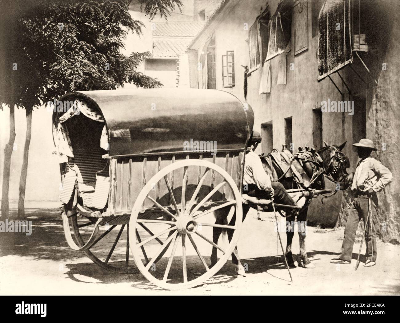 1880 ca, VALENCIA, SPAIN : La Tartana . Spanish covered wagon . Photo ...