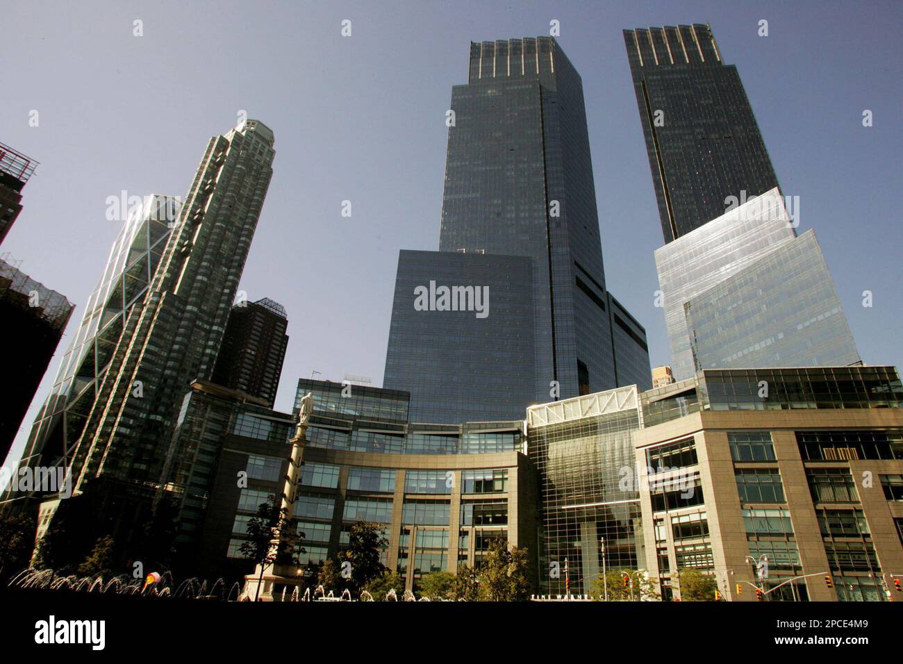 The architectural equivalent of a stapler. New York's Time Warner ...