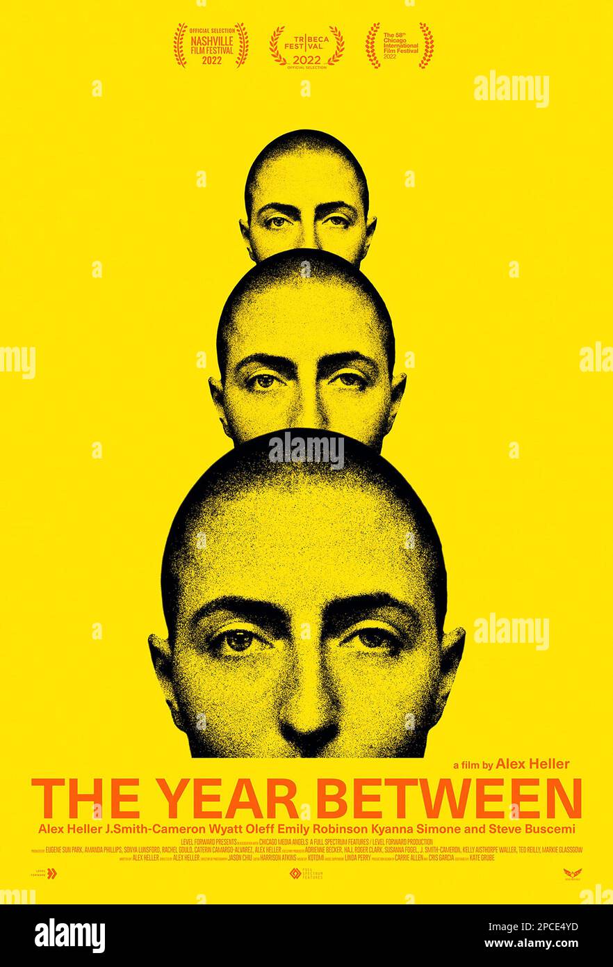 THE YEAR BETWEEN, poster, Alex Heller, 2022. © Gravitas Ventures ...