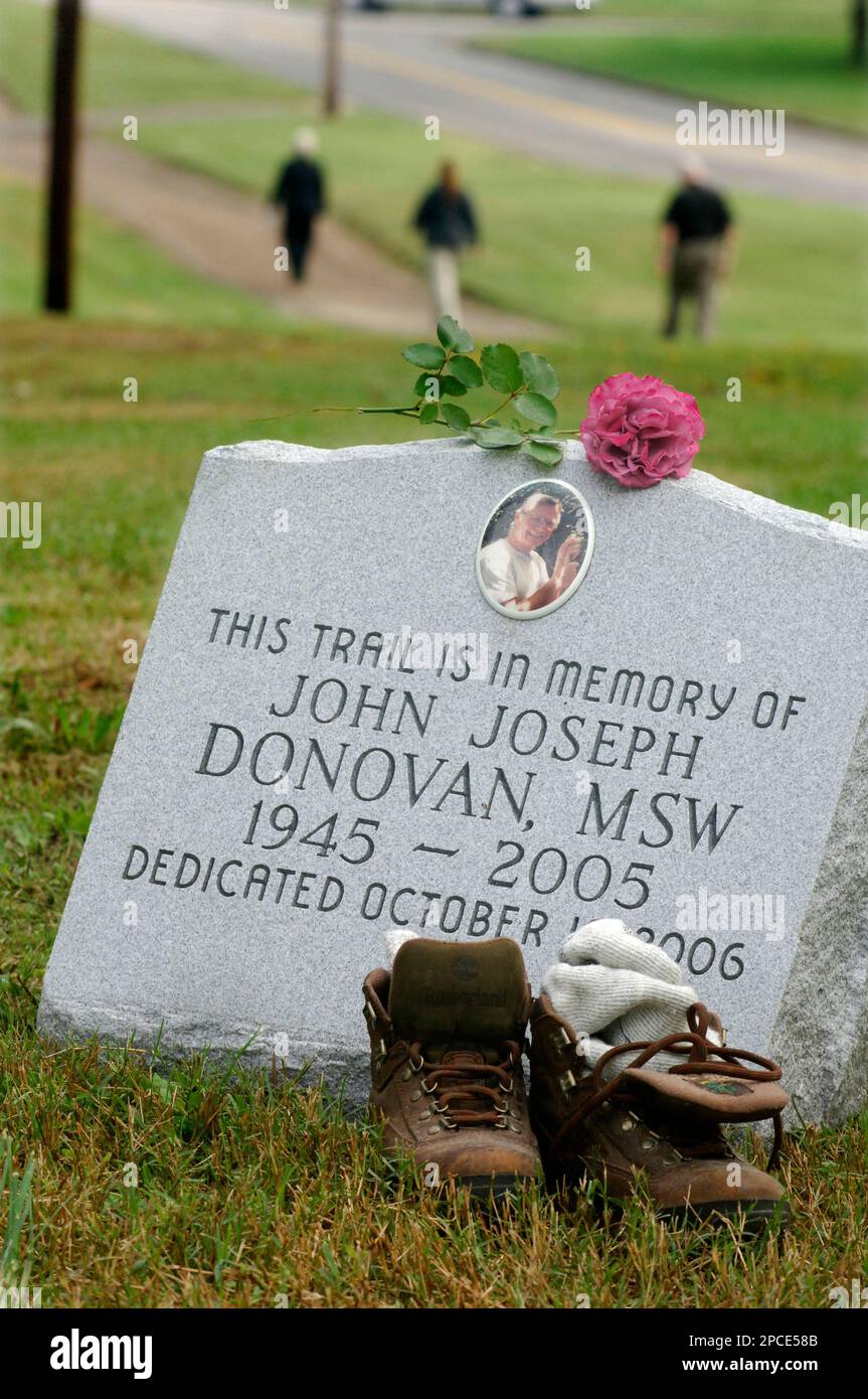 A marker in honor John Donovan, a former social service worker and ...