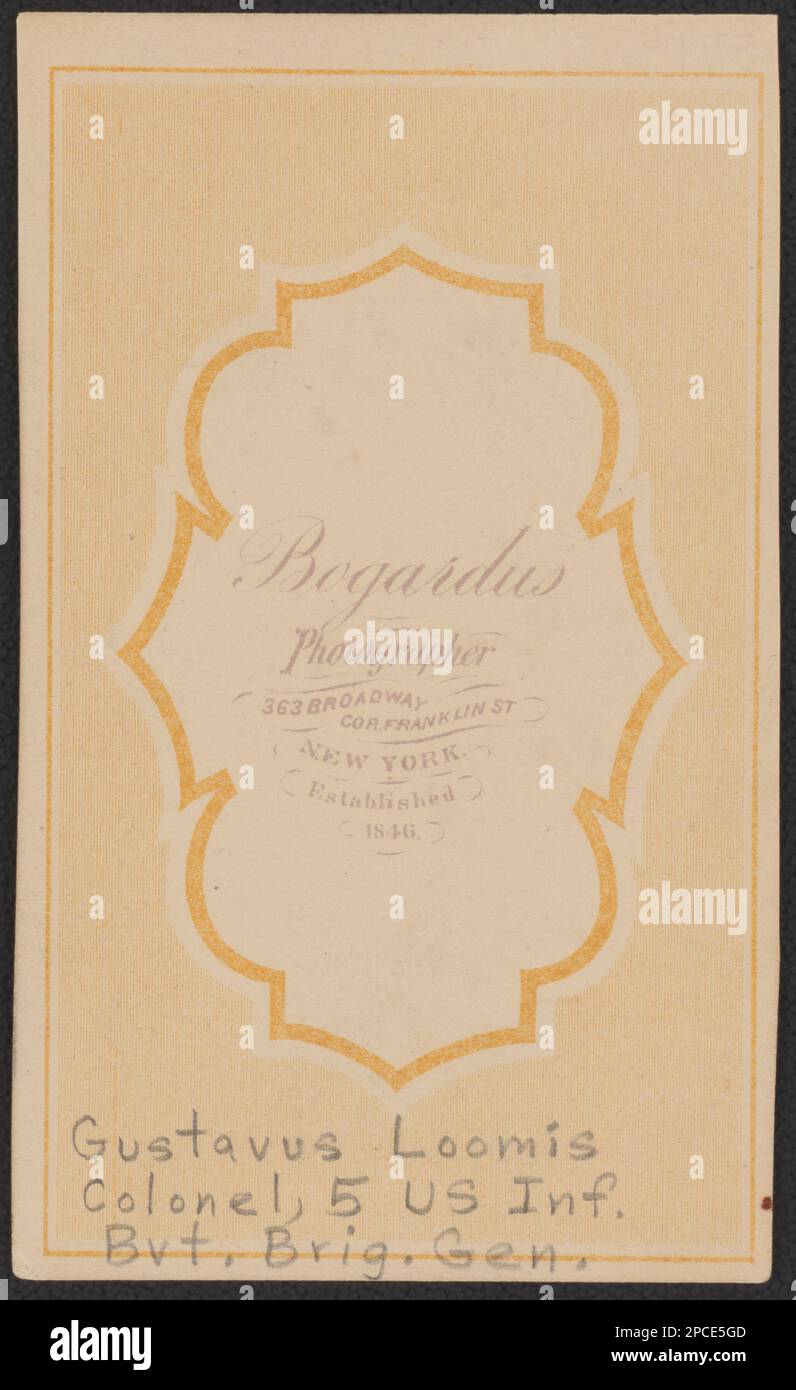 Brigadier General Gustavus Loomis, 5th Regular Army Infantry Regiment ...