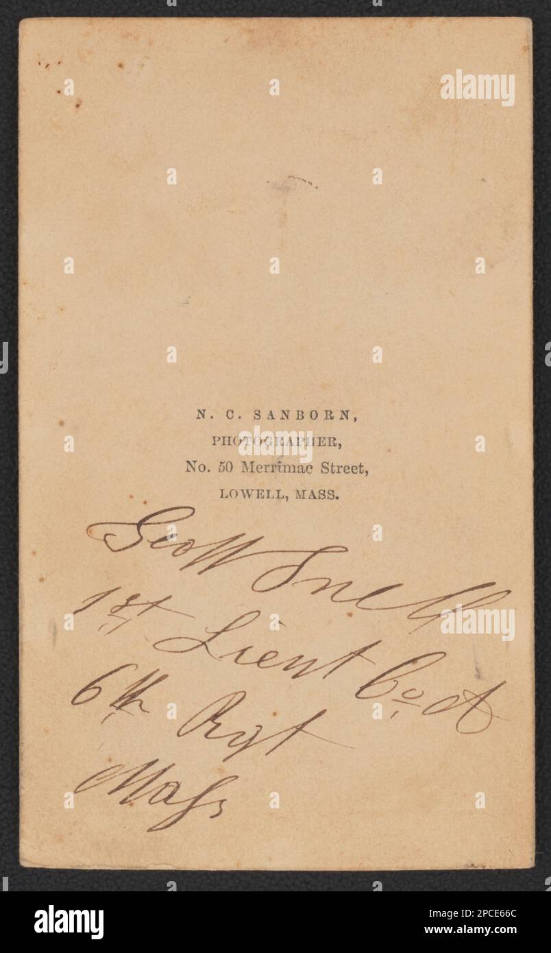 First Lieutenant George W. Snell of Co. A, 6th Massachusetts Infantry ...