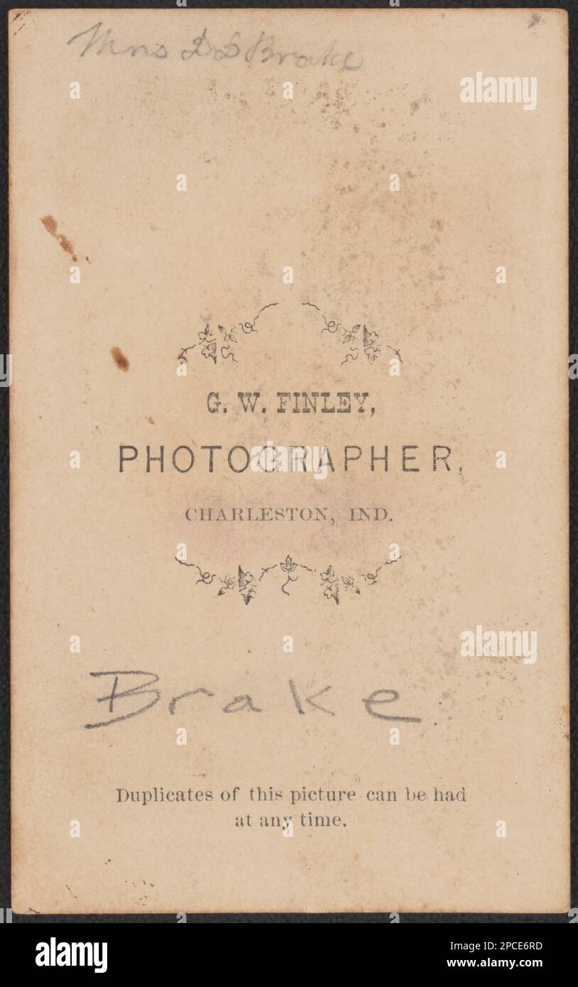 Nurse Mrs. Deborah D. Brake / G.W. Finley, photographer, Charleston ...