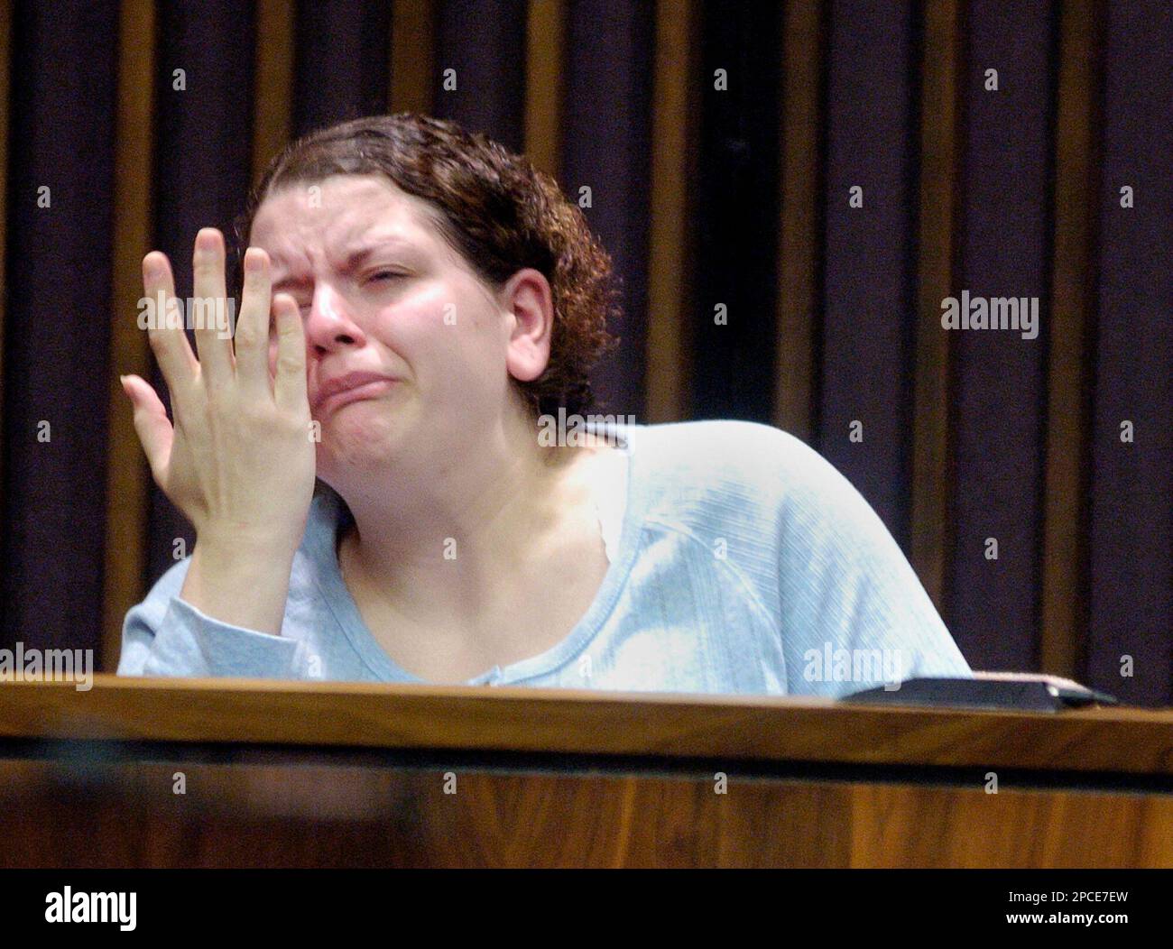 Samantha Jean Bachynski cries during questioning during her murder ...