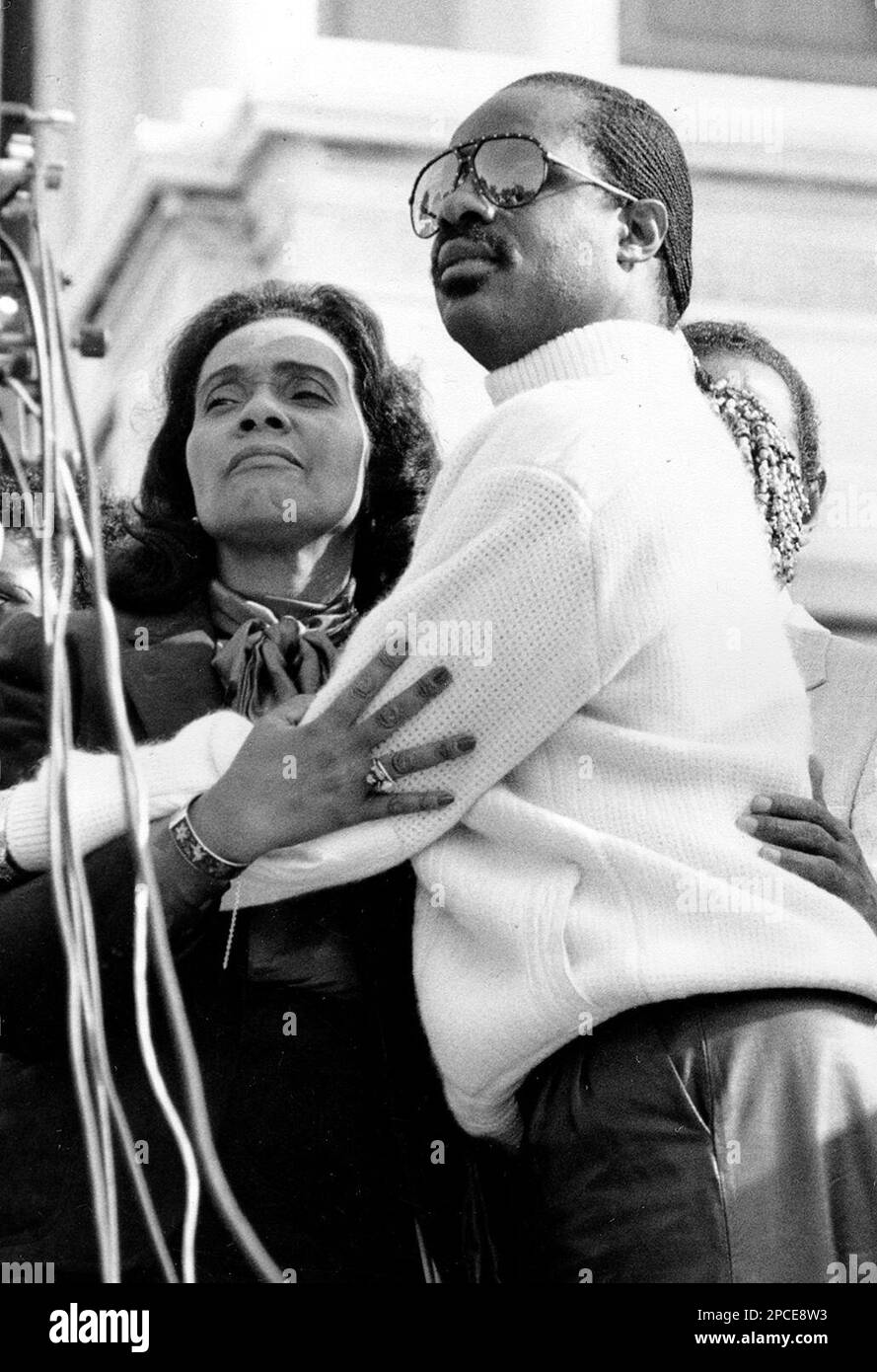 ** FILE ** Coretta Scott King, widow of the Rev. Martin Luther King Jr ...