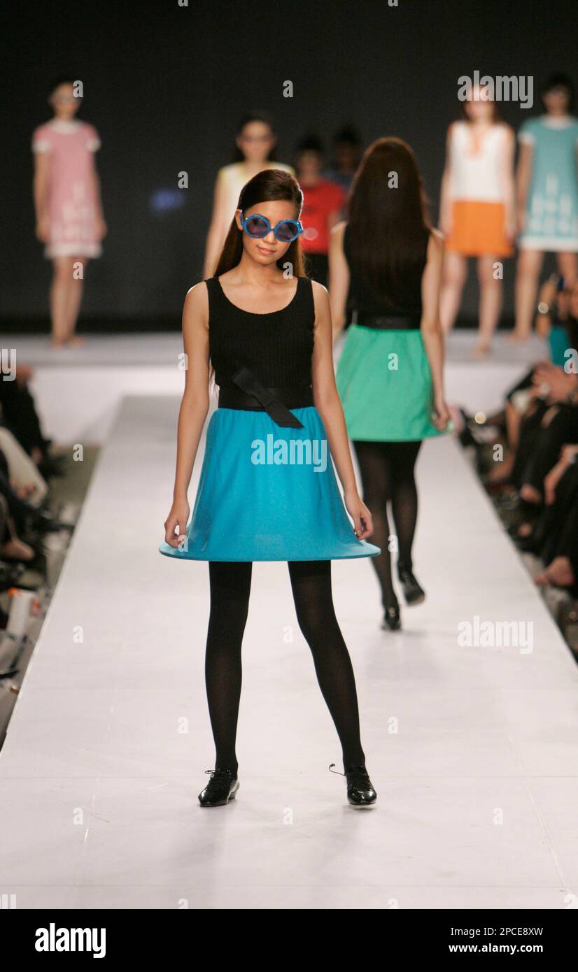 Models display pieces from French designer Pierre Cardin's lifelong ...