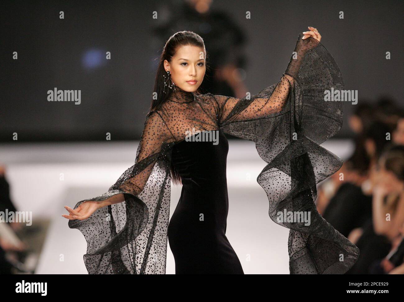 Models display pieces from French designer Pierre Cardin's lifelong ...