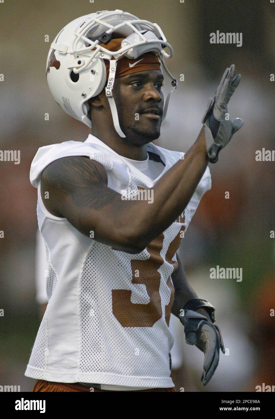 Texas cornerback Aaron Ross is shown during the Longhorns workout ...