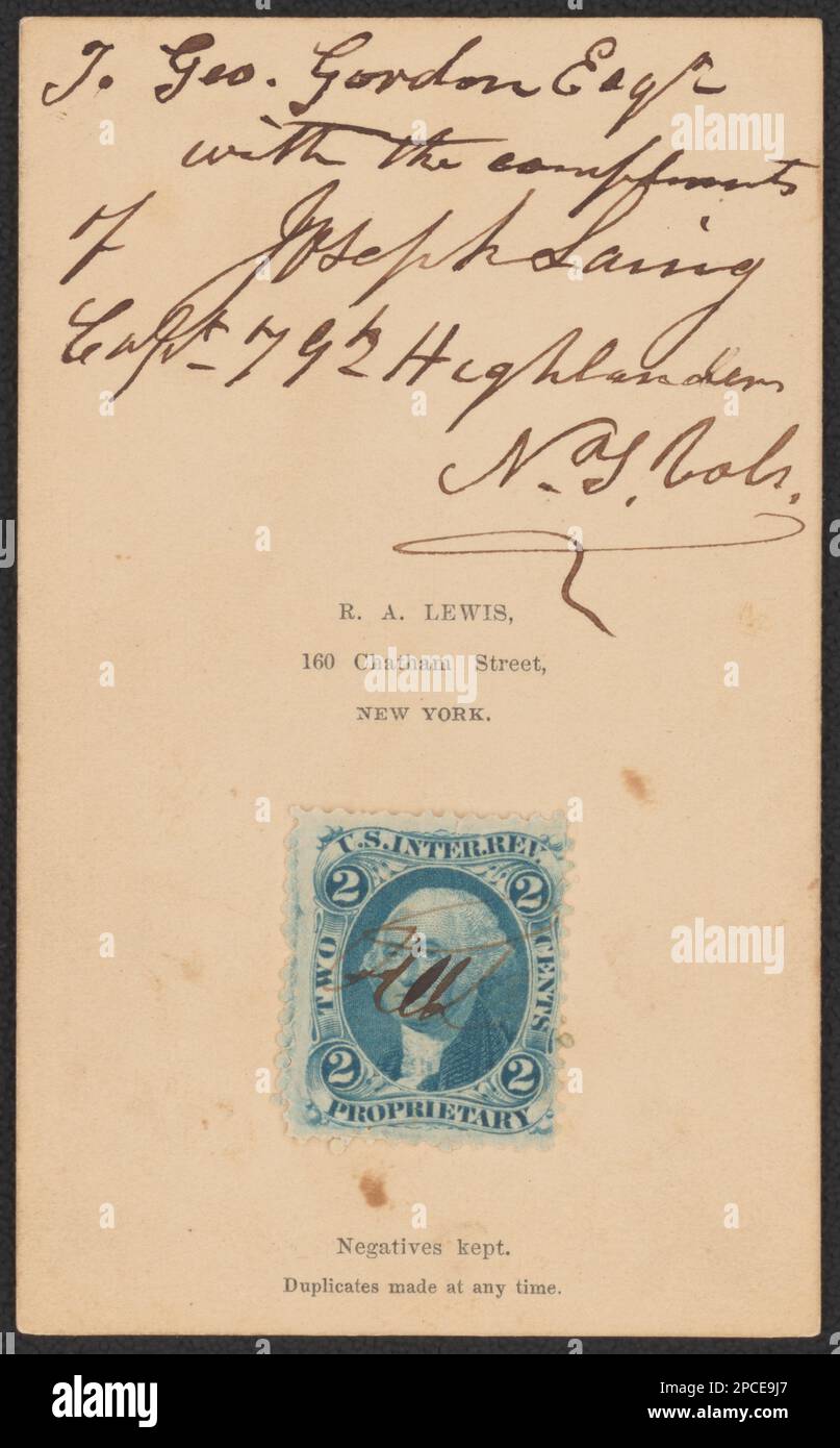 Captain Joseph Laing of Co. G, 79th New York Infantry Regiment ...