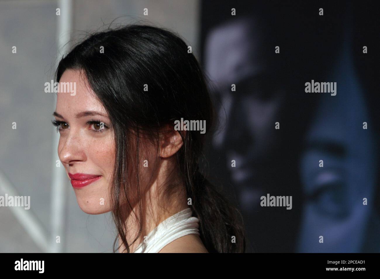Rebecca Hall poses for photographers at the premiere of "The Prestige ...