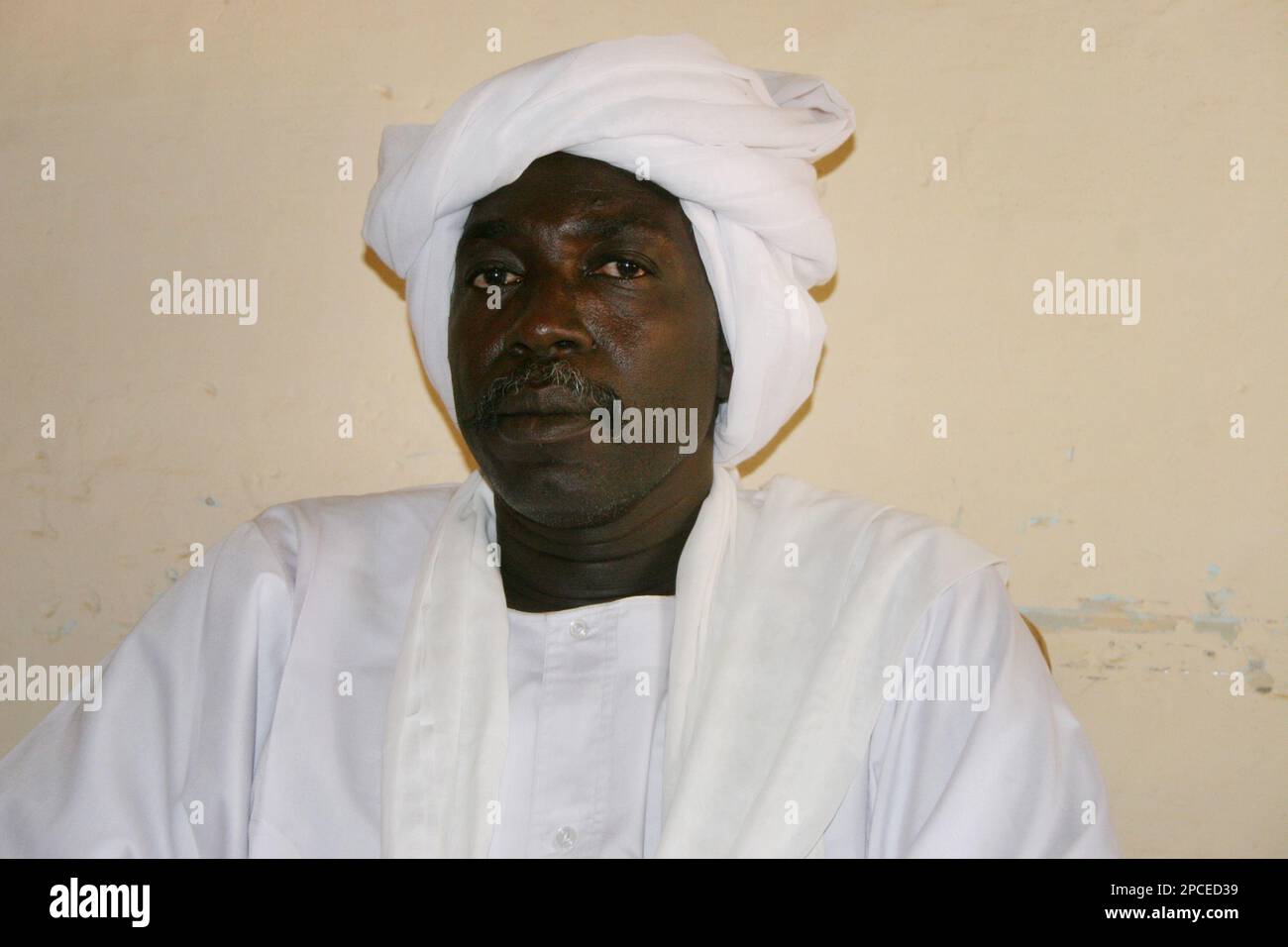 The king of the Berti tribe, Sadeeg al Mellih Ahmadai, sits in the ...