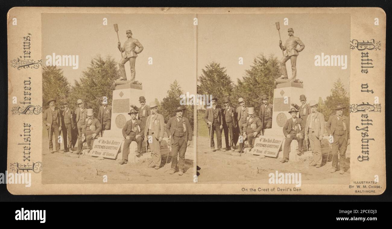 On the Crest of Devil's Den / illustrated by W.M. Chase, Baltimore ...